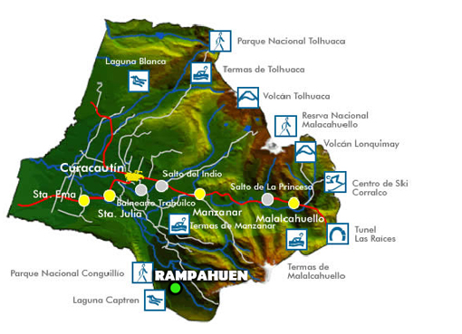 Cabañas Vacacionales Rampahuen – Parque Nacional Conguillío » Ubicación